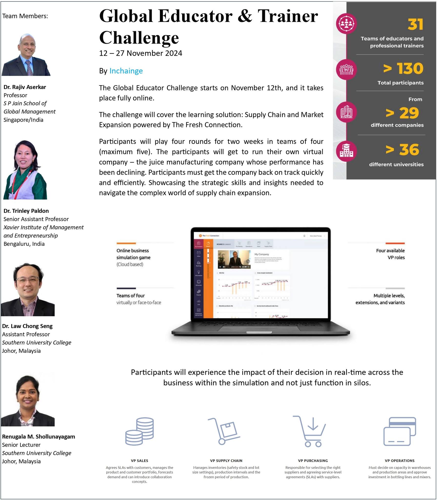 Global Educator & Trainer Challenge – Southern UC