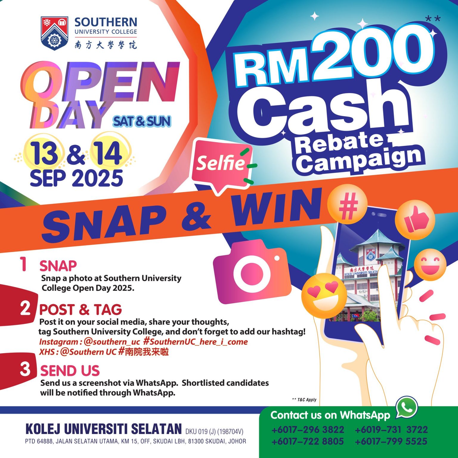 📸 Snap & Win RM200 Cashback! – Southern UC